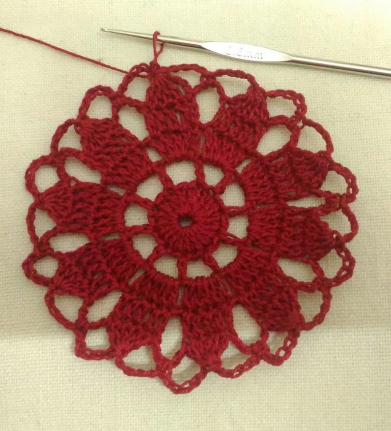 Crochet vintage lace heart motif (free pattern) » Crochet Krafts